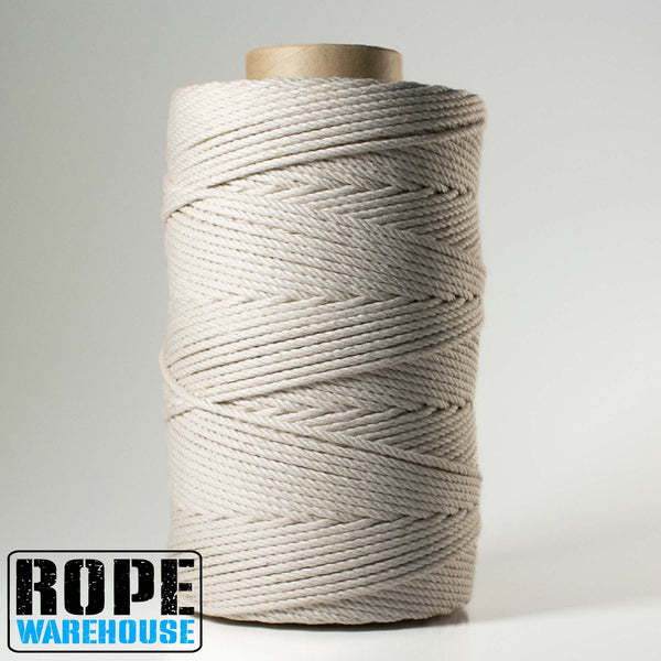 3MM X 400M BEIGE 4 STRAND COLOURED COTTON ROPE – ROPE WAREHOUSE