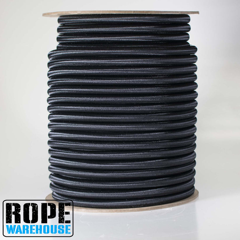 12MM BLACK SHOCK/BUNGEE CORD LATEX CORE – ROPE WAREHOUSE