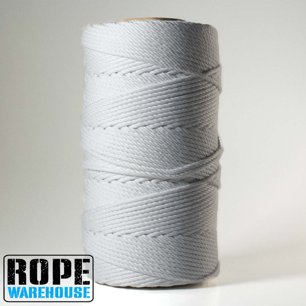3MM X 400M WHITE 4 STRAND COLOURED COTTON ROPE – ROPE WAREHOUSE
