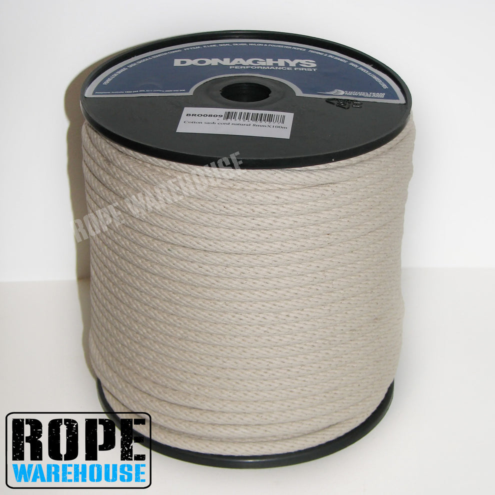 8MM X 200MTR DONAGHYS COTTON SASH CORD – ROPE WAREHOUSE